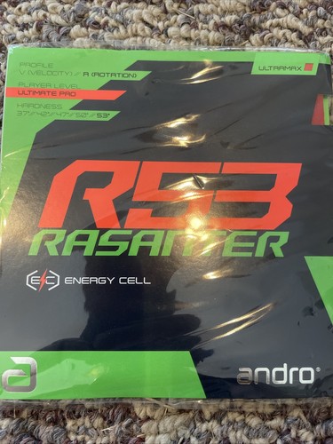 ANDRO - RASANTER R53 - Table Tennis Rubber Ultramax Red | eBay