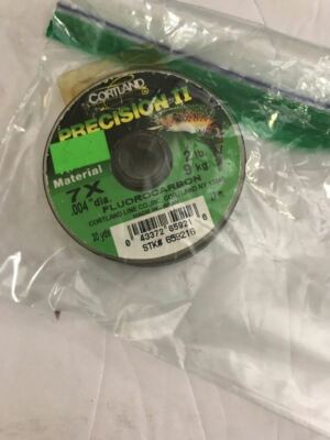 Cortland Precision II Tippet 7X, 2.2lbs, .004 dia, 30 yds Ships N 24hrs ...