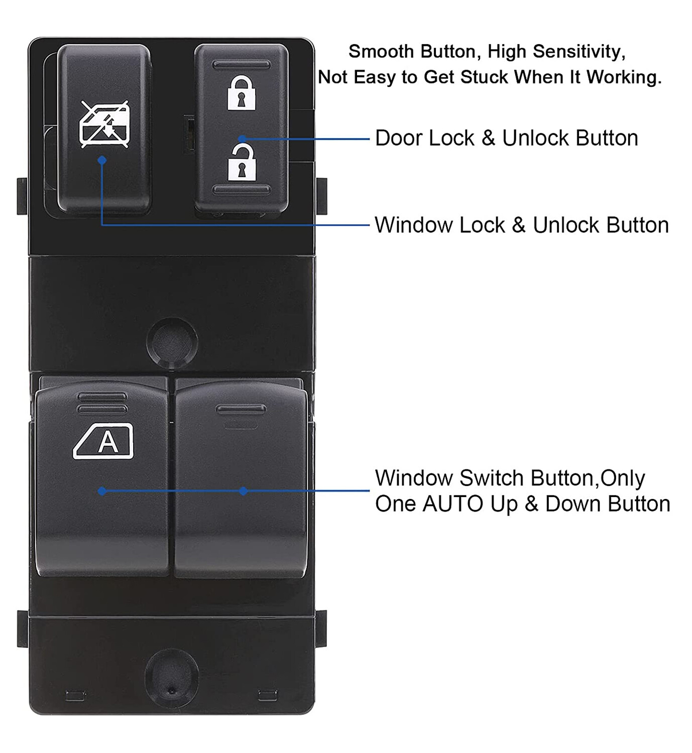 Master Window Switch Control Button for 2007-2017 Nissan Frontier 25401 ...