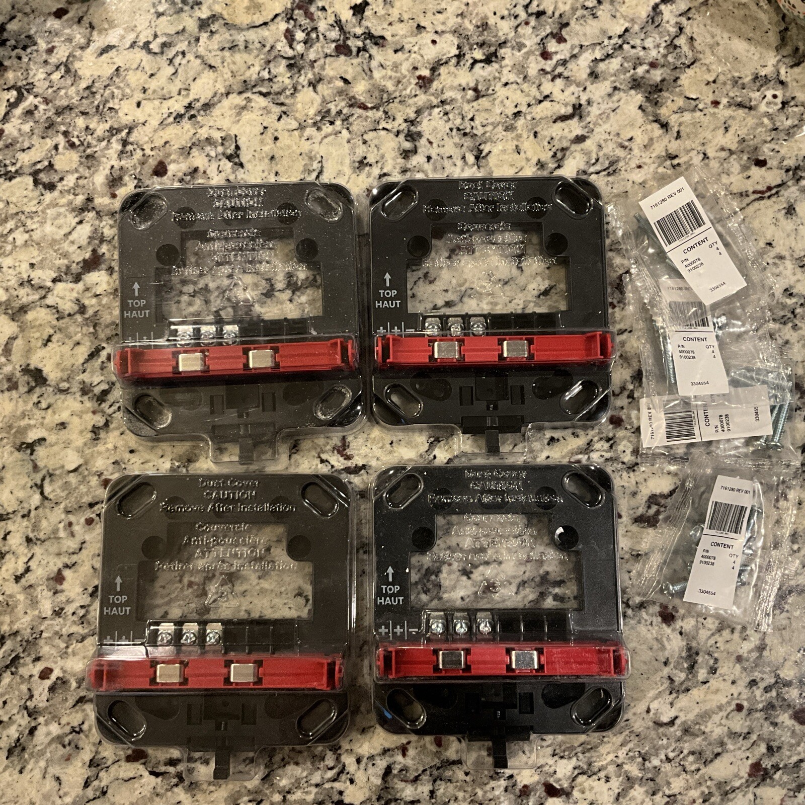 GP10 UNIVERSAL ROOM SIDE WIRE MOUNTING PLATES, NEW, PACK OF 4!! | eBay