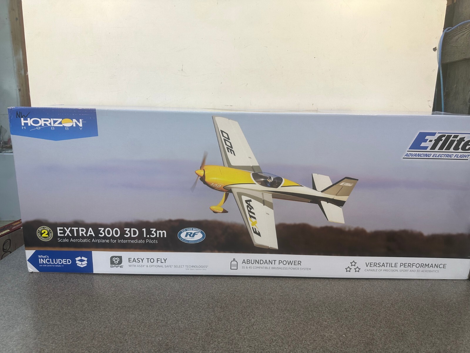 E-flite RC Airplane Extra 300 1.3m BNF Basic AS3X and SAFE Select ...
