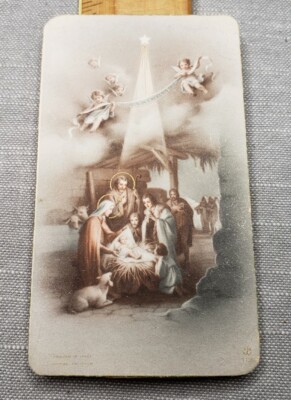 Vintage Catholic Nativity Prayer Card Mary Jesus H60 | eBay