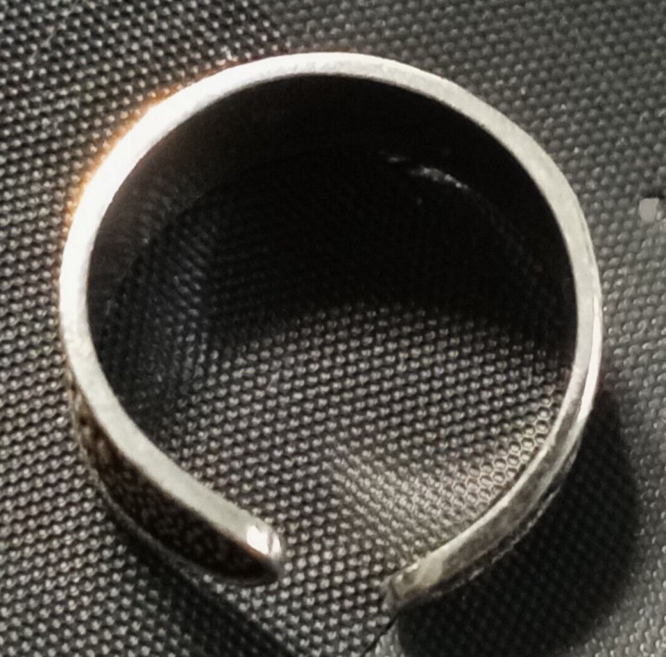 Vintage Danty Royal Silver Color Ring Size 2 Adjustable (baby or pinky ...