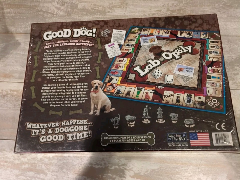 NEW SEALED Lab-opoly Labrador Retriever Family Board Game Labopoly Made ...