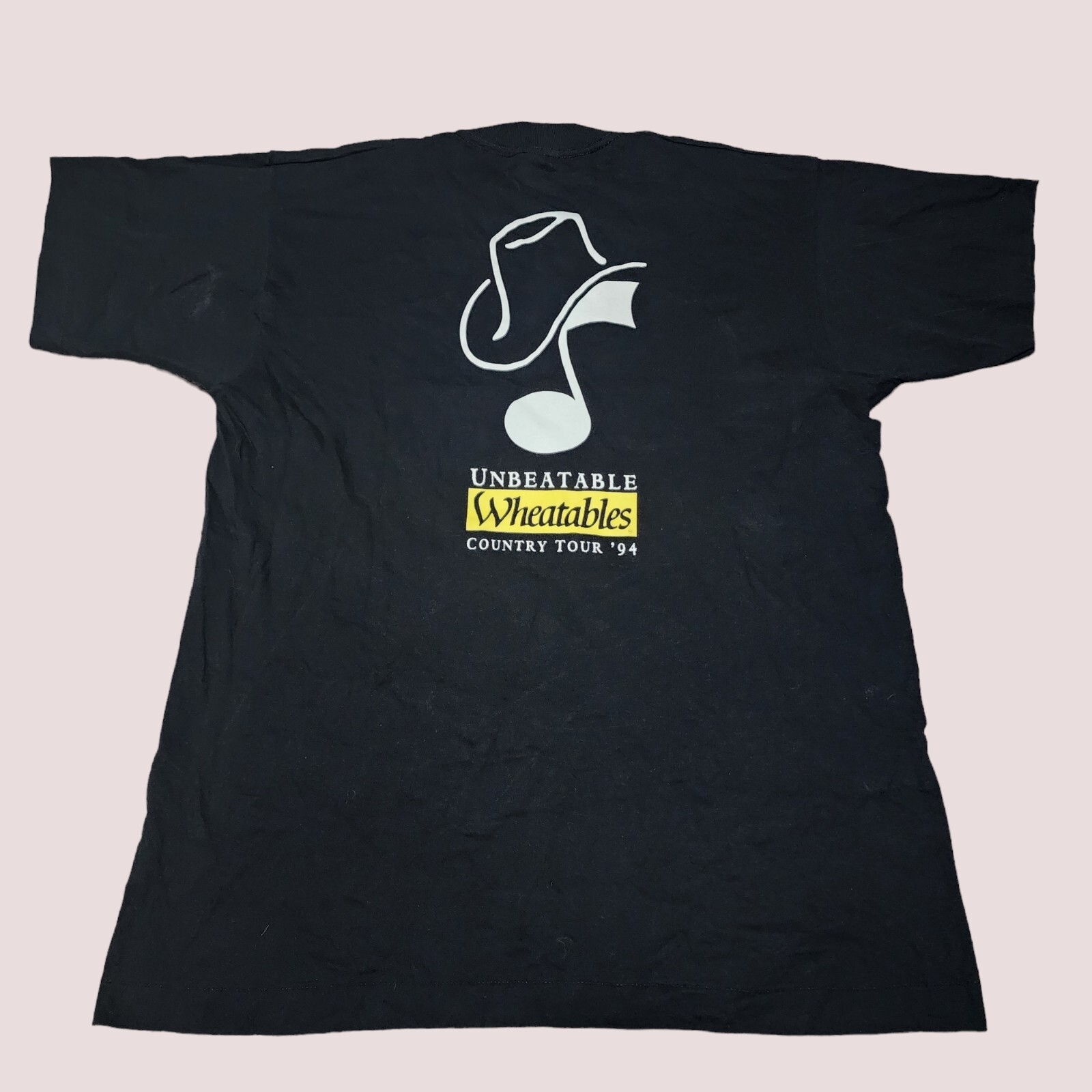 VTG Unbeatable Wheatables Country Tour '94 Black T-Shirt Made in USA ...