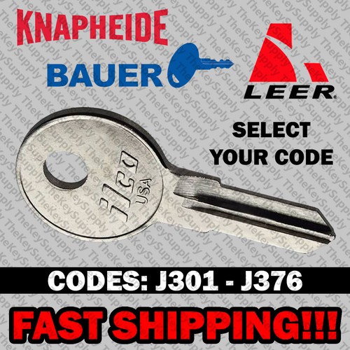Knapheide Bauer/Leer Raider Truck Cap Key Replacement Cut to Code J301 ...