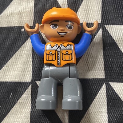 Lego Duplo Man Lumberjack/Construction Worker Figure | eBay