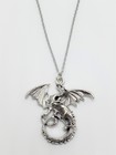 Dragon Necklace Large Silver Dragon Pendant on Stainless Steel Chain | eBay