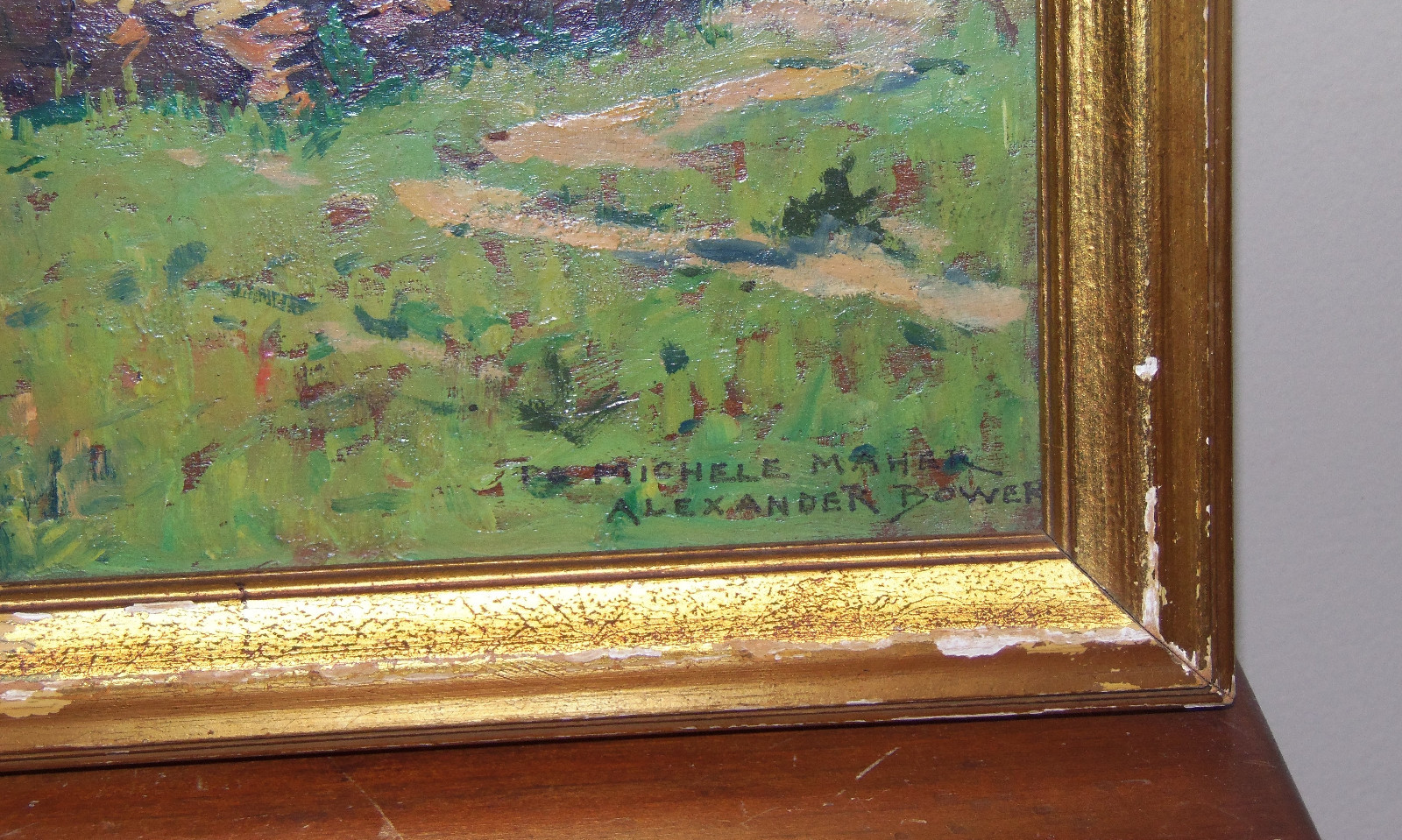 Alexander Bower Oil On Board. Cottage on the River. Signed. | eBay