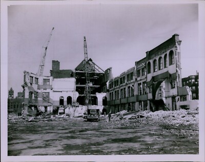 LG861 1959 Original Dan Murphy Photo BOSTON BUILDING DEMOLITION Rubble ...