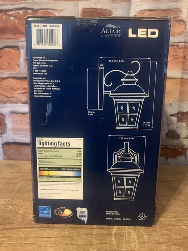 Altair Lighting AL-2165 LED Wall Mounted Lantern (1600099) for sale ...