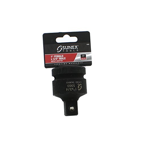 Sunex SUU-5303 , 1 Inch Drive, 1" Female x 3/4" Male Impact Adapter, Cr ...