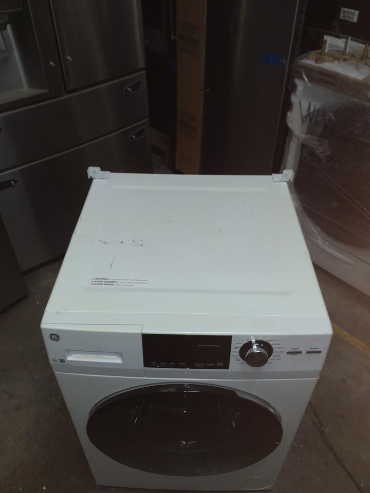 GE GFW148SSMWW Frontload Washer with Steam, 2.4 Cu. Ft. Capacity, White ...