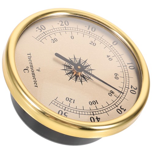 1PC Metal Thermometer Aluminum-magnesium Alloy Mini Temperature Gauge ...