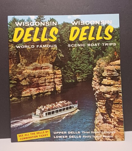 Wisconsin Dells, Scenic Boat Trip Brochure and Map, Vintage, Ephemera ...