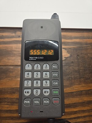 Motorola 34157WAKBA Very Rare Tele Tac 250 Powers On With Manual And ...