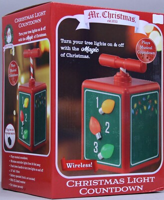 Mr. Christmas Christmas Light Countdown-Turn Tree Lights On/Off With ...