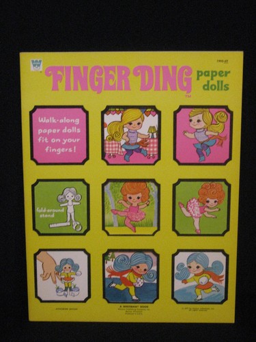 Vintage Finger Ding Paper Dolls Book Uncut Remco/Whitman Circa 1971 | eBay