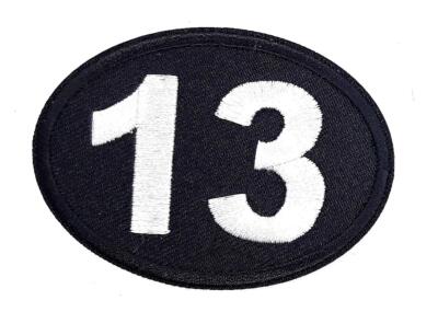 13 Lucky Number 13 Iron On Sew On Embroidered Patch 2 3/4"x 2" | eBay