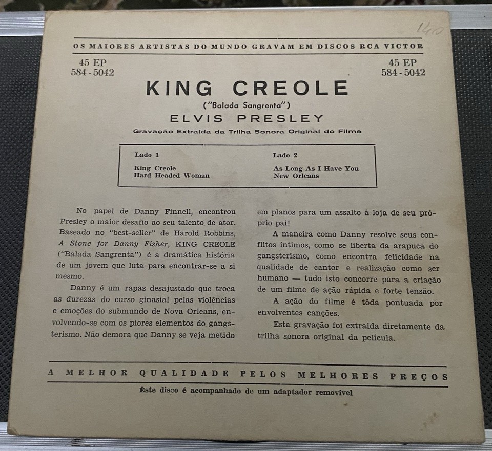 Elvis Presley, King Creole . Brazil 1958 , Very Rare | eBay UK