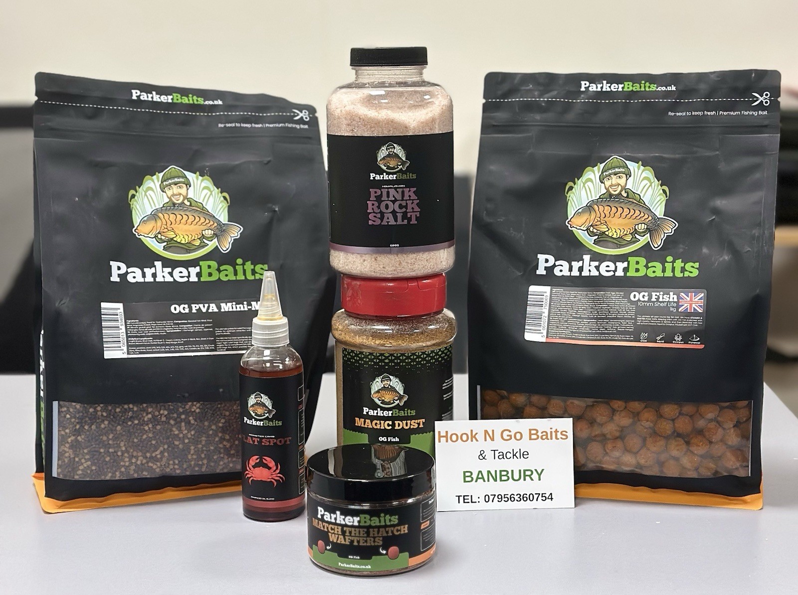 PARKER BAITS BUNDLE OG FISH Boilies, MINI MIX MATCH THE HATCH ,FLAT ...