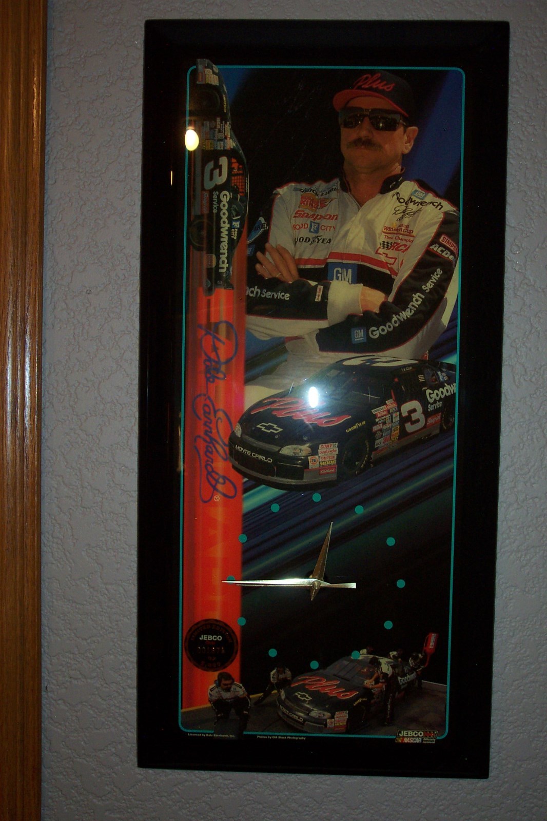 Jebco Dale Earnhardt 1998 Daytona Win NASCAR Clock | eBay