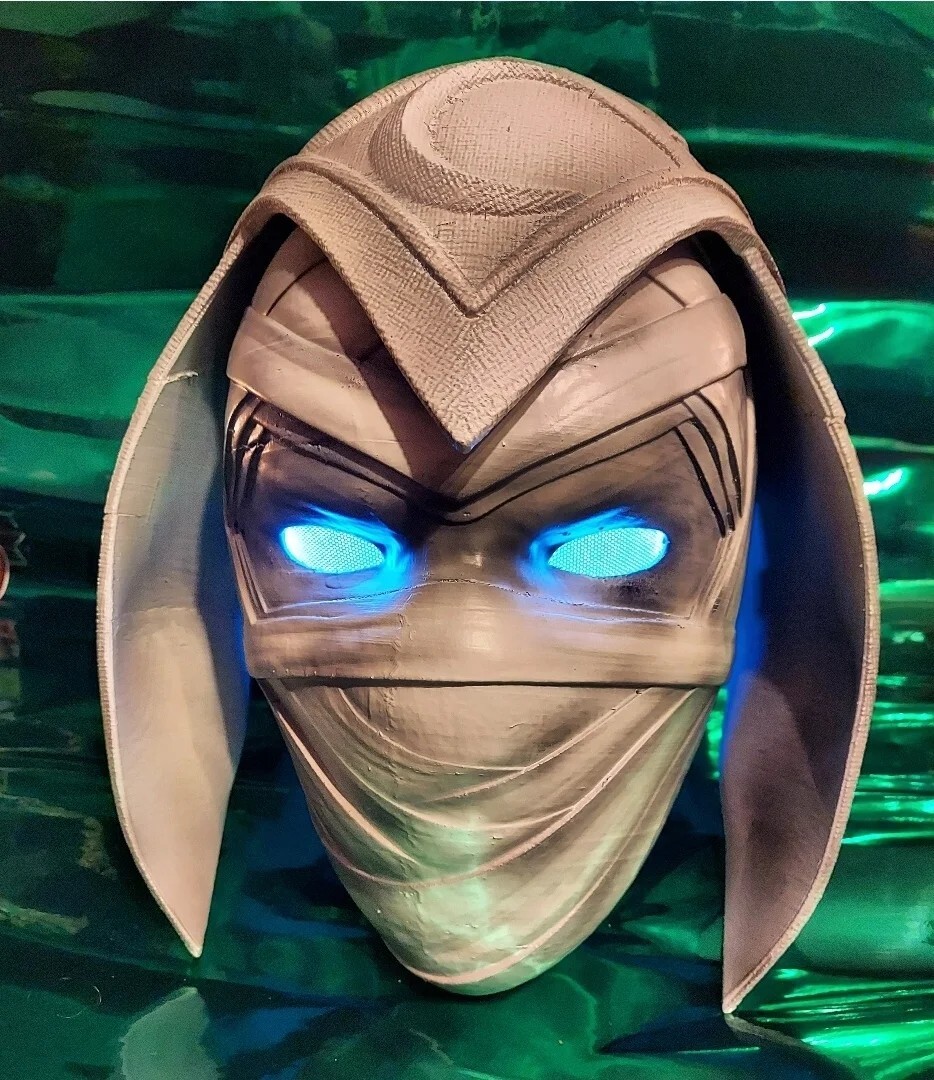 3d printed MOON KNIGHT Helmet Marvel Comics Cosplay Costume AVENGERS ...