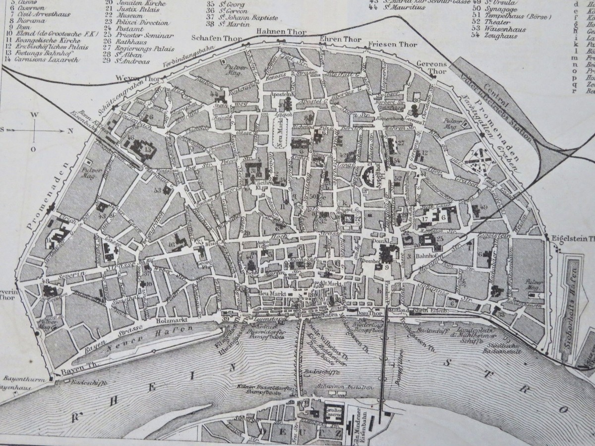 Tourist map of cologne germany 60 photos - Guidebookbali.com