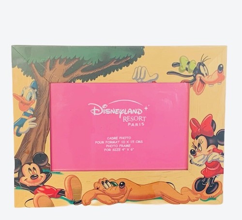 Walt Disney Frame Disneyland resort Paris 4X6 photo Minnie Mickey Pluto ...