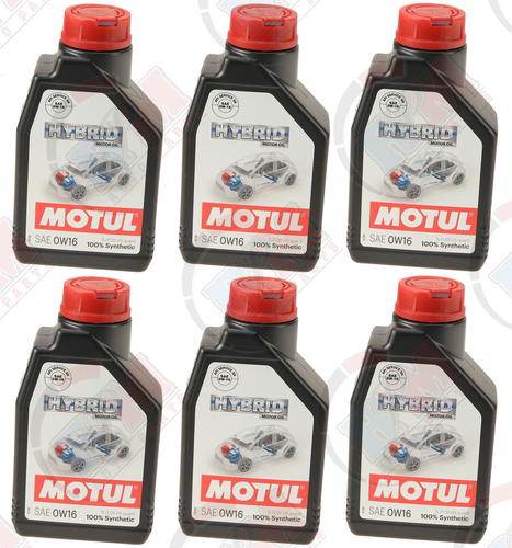 MOTUL 0w16 Motor Oil (Qty 6 Quarts) for Toyota / Lexus / Honda / Acura ...