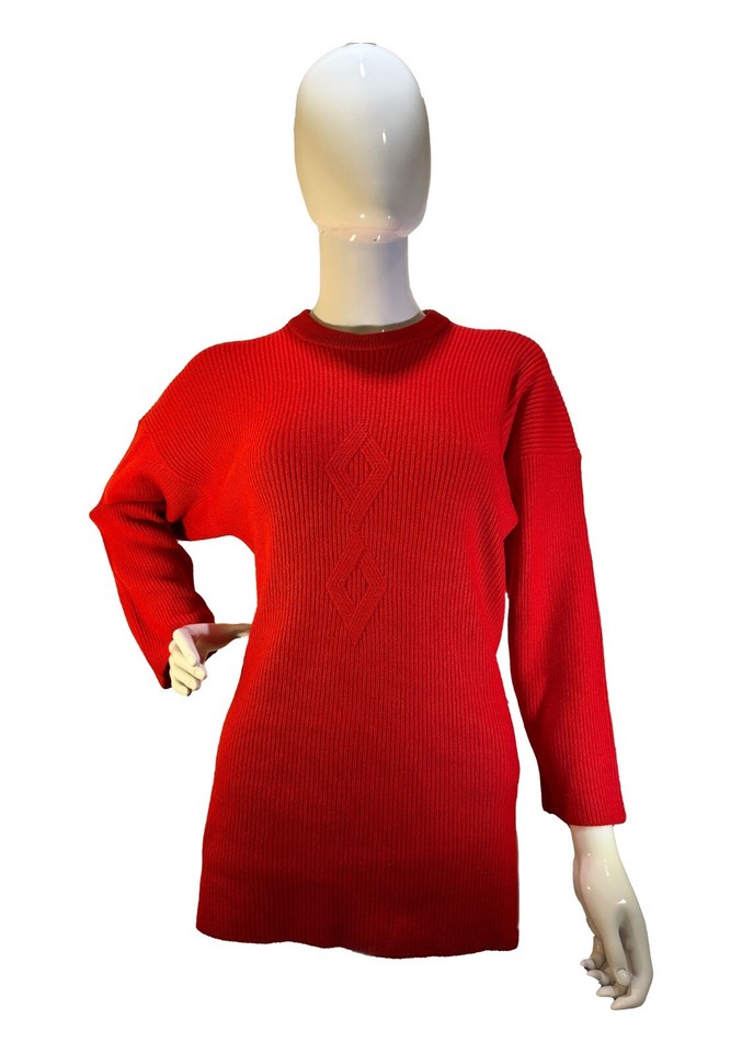 Vintage Scott & Charters of Hawick Women's Medium Red Cashmere Sweater {19} | eBay