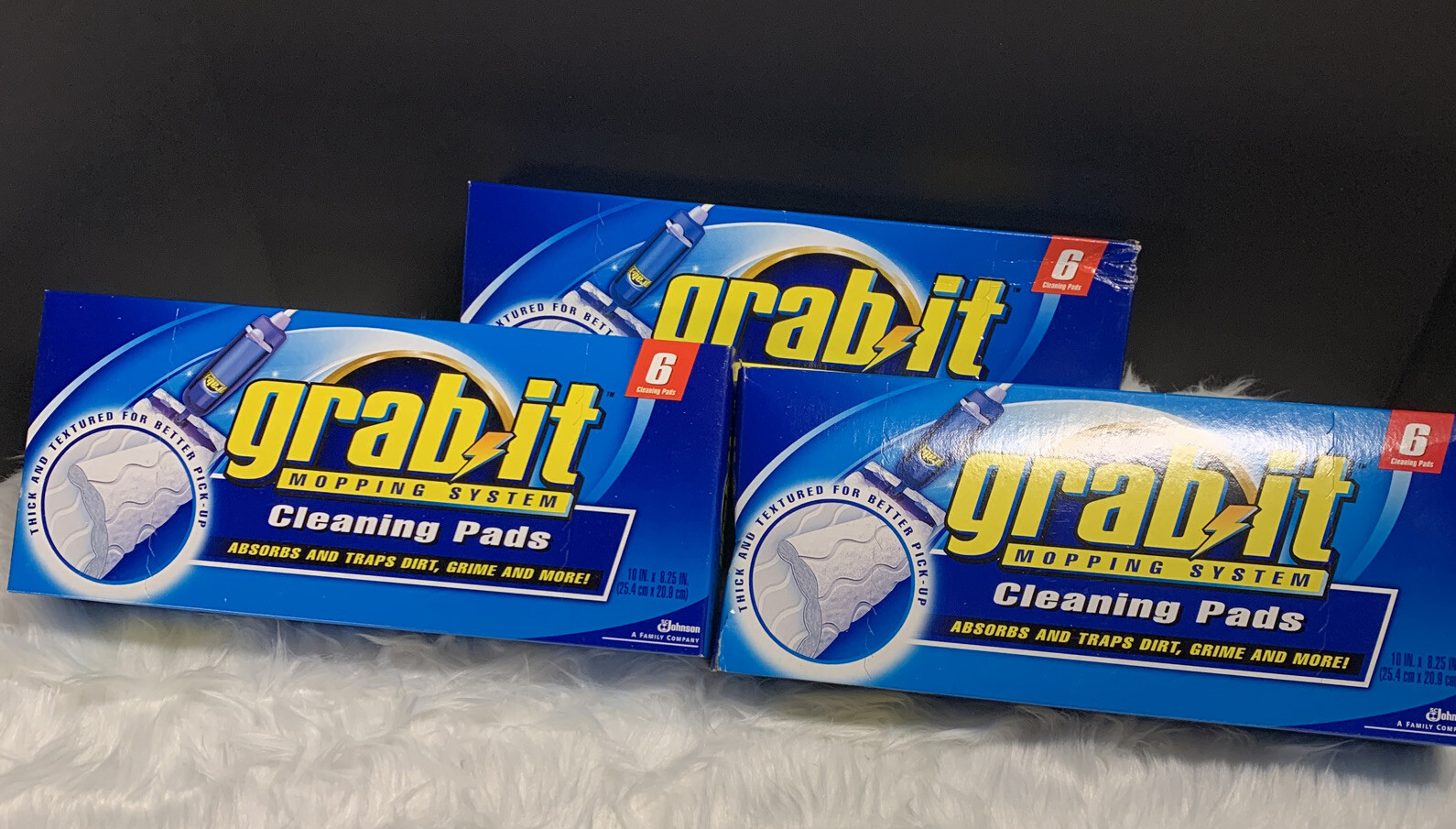 Grab It Mopping System Cleaning Pads Johnson And Johnson New Old Stock ...