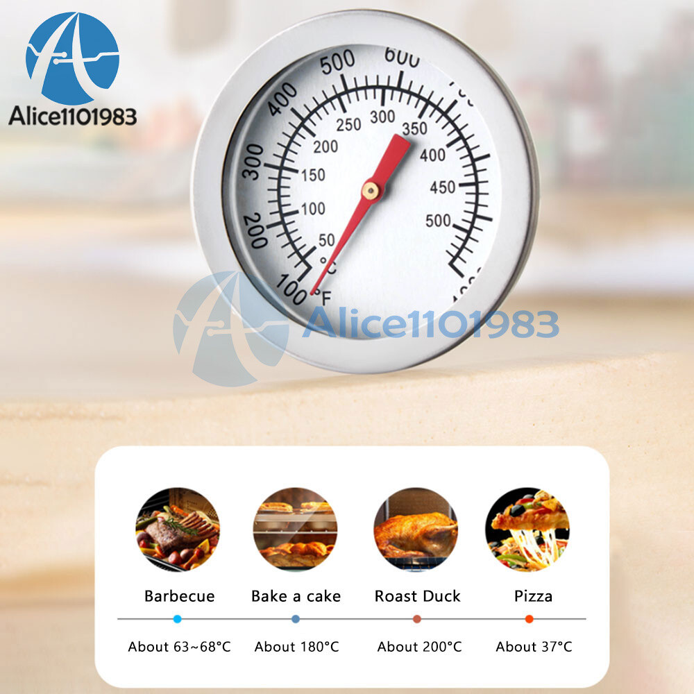 Stainless Steel Oven Cooker Cooking Thermometer Temperature Gauge 30 ...