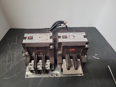 Cutler Hammer C832JN3 *Dual* NEMA Size 3 Contactor 120 Amp 240V Coil | eBay