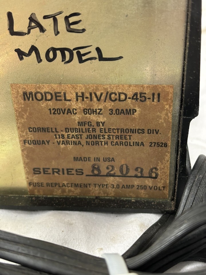 CDE H-IV / CD-45-II Transmit/Receive Direction Control for Antenna ...