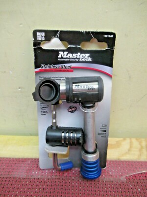 Master Lock Stainless Steel Receiver Lock w/Adjustable Coupler Latch ...