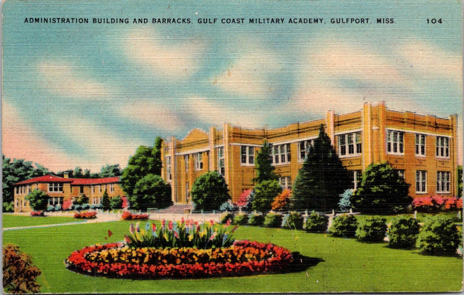 Gulfport Mississippi MS Gulf Coast Military Academy Admin Building ...