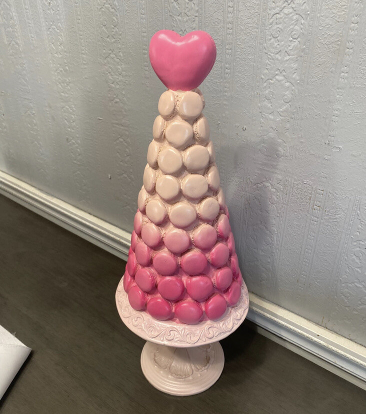 NEW Ombre Pink Pastel Macaron Tree Pedestal 16.5" Christmas Tree Decor ...