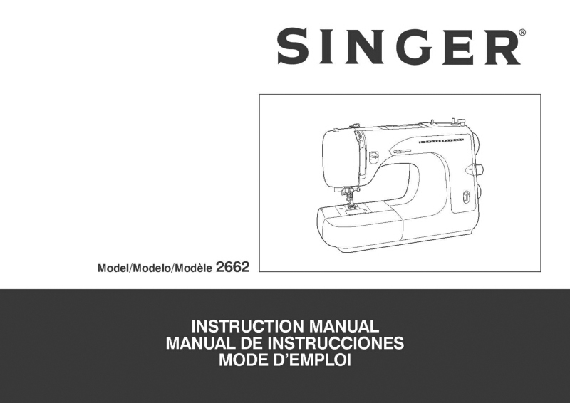 Singer 2662 Sewing Machine/Embroidery/Serger Owners Manual Reprint | eBay