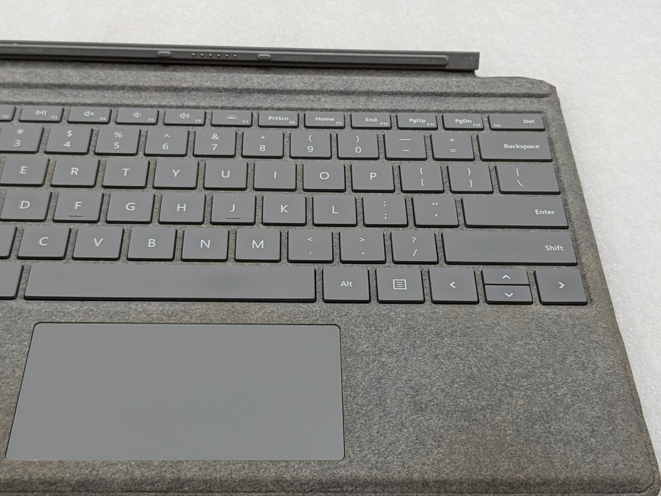 Microsoft 1725 Type Cover Gray for Surface Pro 3 4 Backlit Keyboard ...