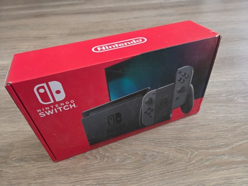 Nintendo Switch Console (Gray Joy-Con) - Complete in Box - New | eBay