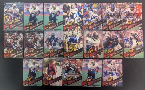 Lot of 19 - 1995 Draft Superior Pix AUTO NFL Cards | eBay