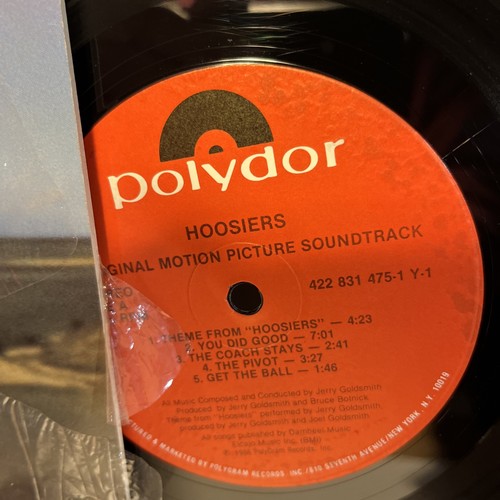 Jerry Goldsmith HOOSIERS Soundtrack LP Shrink EX/VG+ | eBay
