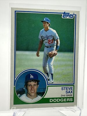 1983 Topps Steve Sax Baseball Card #245 NM-Mint FREE SHIPPING | eBay
