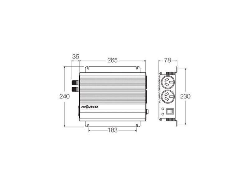 Projecta 12V 1000W IM1000 Modified Sine Wave Inverter | eBay