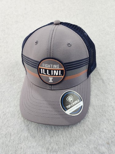 University Of Illinois Fighting Illini Football Adjustable Hat Cap Mesh ...