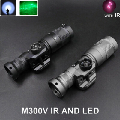 Mini Weapon light M300V IR LED White Light & Infrared illuminator night ...