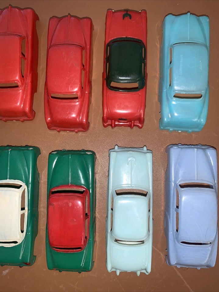 PLASTICVILLE LOT 12 AUTOS CARS NICE VINTAGE 1950'S RARE COLOR ...