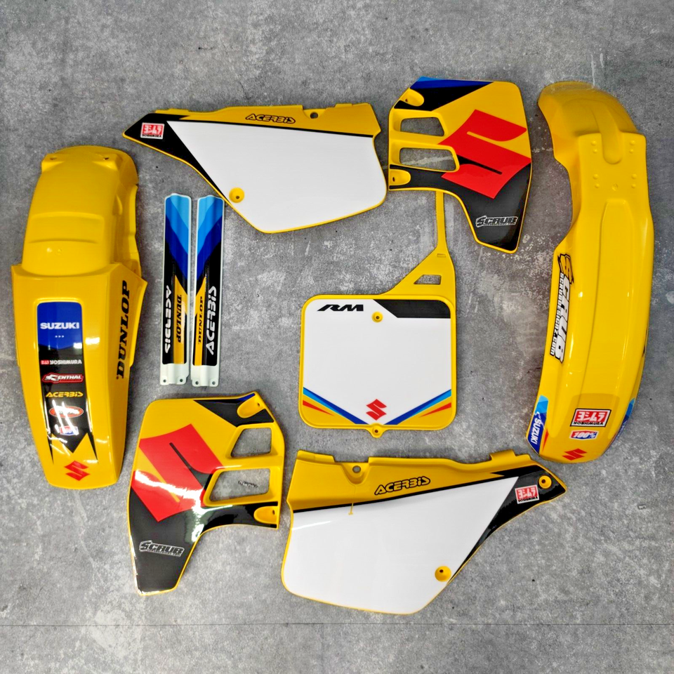 Plastics + Graphics Suzuki 1989 1990 1991 1992 RM125 RM250 fitted ...