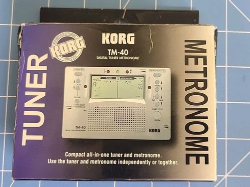 KORG TM-40 Digital Chromatic Combo TUNER METRONOME | eBay